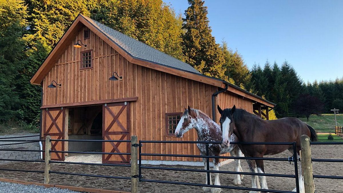 Two Story Horse Barns