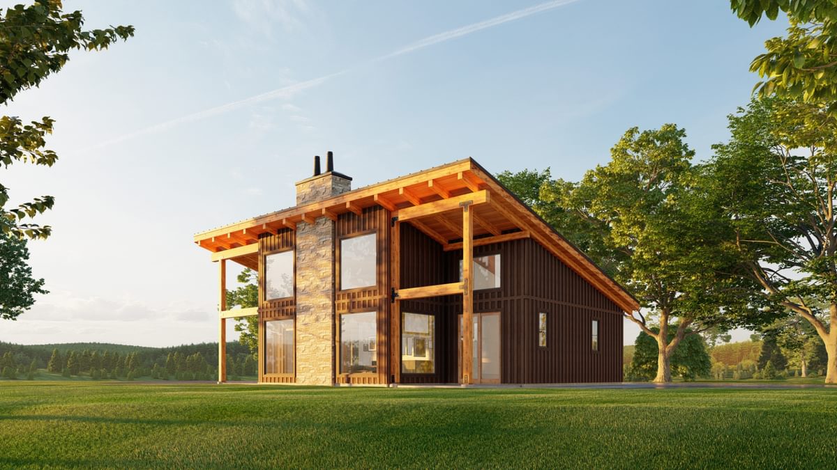 Single Slope Roof House Plans House Design Plans 5.5x6.5 With One