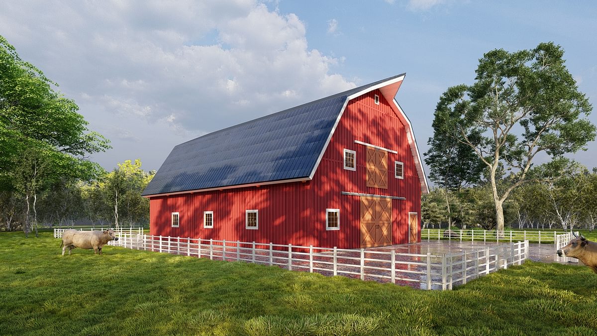 Gambrel Barn Building Kits Little Cottage Co. Classic Gambrel Barn 6'